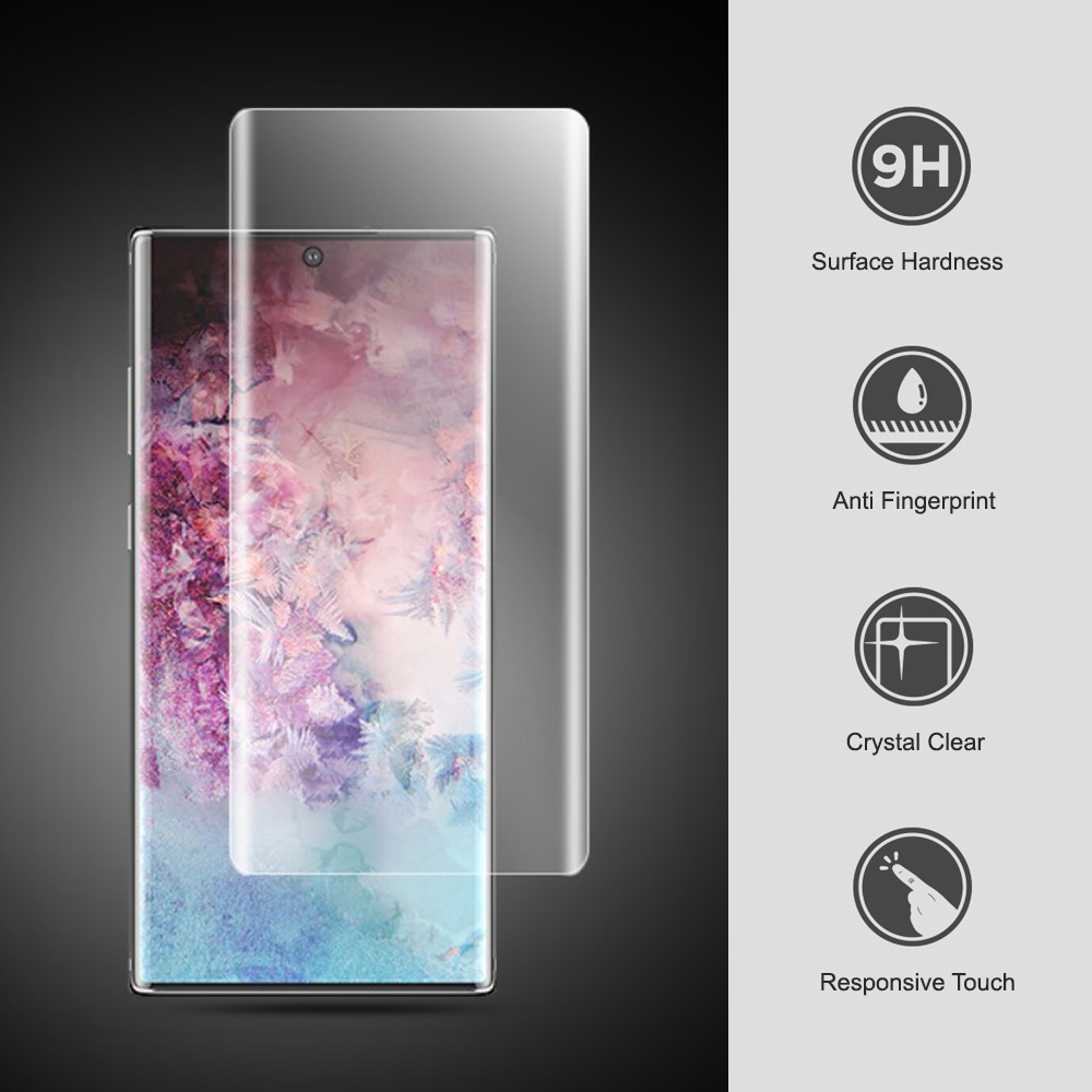 UV Curved Tempered Glass Screen Protector for Galaxy Note 10+